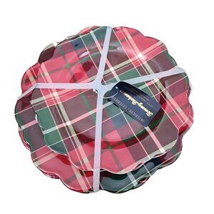 Tommy Bahama | Dining | Tommy Bahama Set Of 8 Red Tartan Plaid Melamine ...